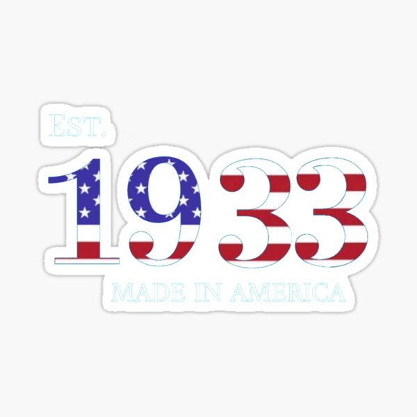 "Pick your year Established 1933 made in America stars and stripes usa ...