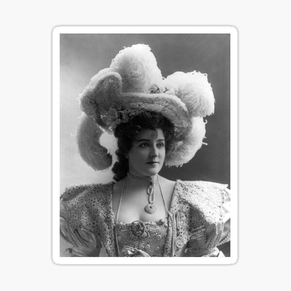 "Actress Lillian Russell" Sticker by bla47 | Redbubble