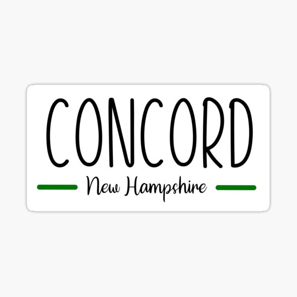 "Concord New Hampshire" Sticker by droberts05 | Redbubble