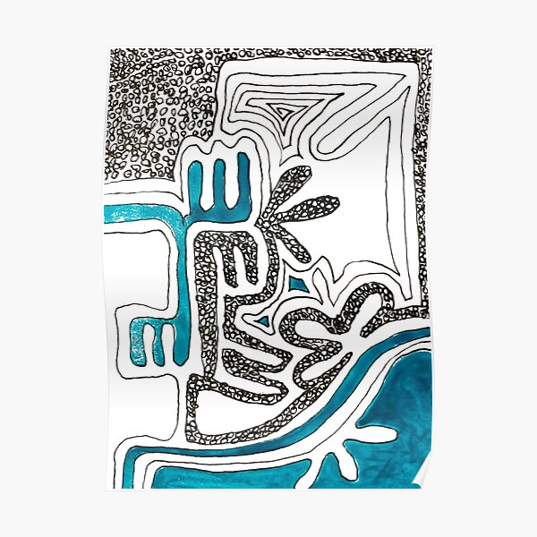 "Loopy Pebbles" Poster for Sale by keutemey | Redbubble