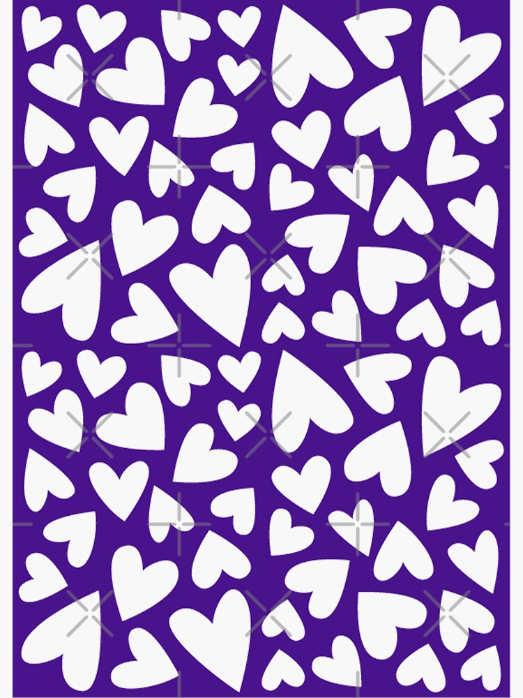 "Purple Heart Cut Out" Sticker by KarmicKal | Redbubble