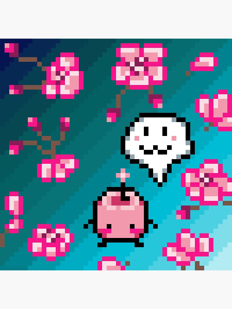 "Stardew Valley Pink Sakura Flower Junimo" Sticker for Sale by ...