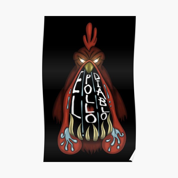 Póster «El Pollo Diablo (Monkey Island Ilustración Digital)» de ...