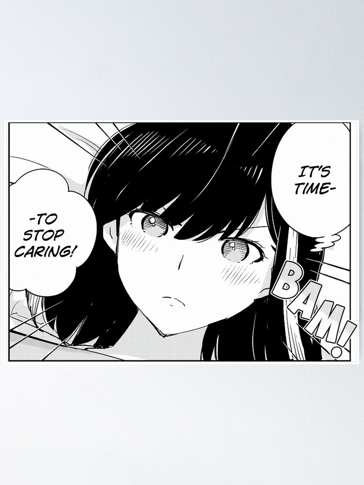 "Stop Caring Anime" Poster by Hyonam | Redbubble