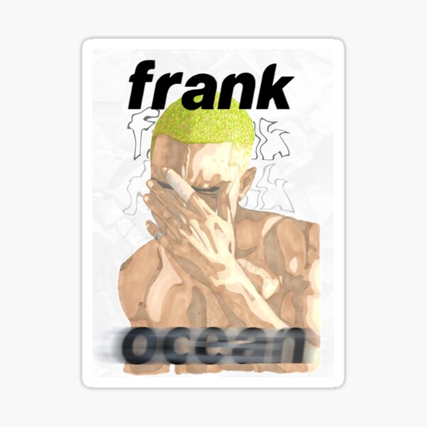 "Frank Ocean Illustrated Poster" Sticker by FreddieReidArt | Redbubble