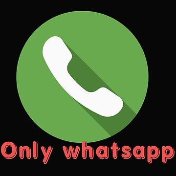"Only whatsapp for red bubble " Sticker for Sale by CasualKnit | Redbubble