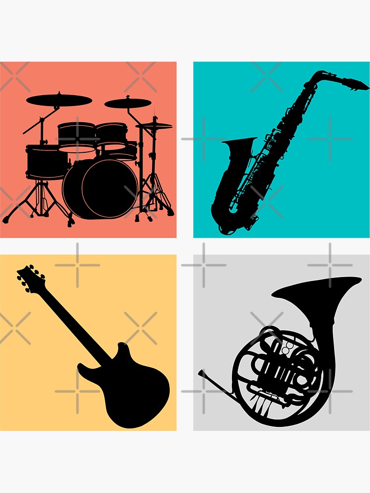 "Vintage Musical Instruments For Pop Music Lover And Rock Music Lover ...