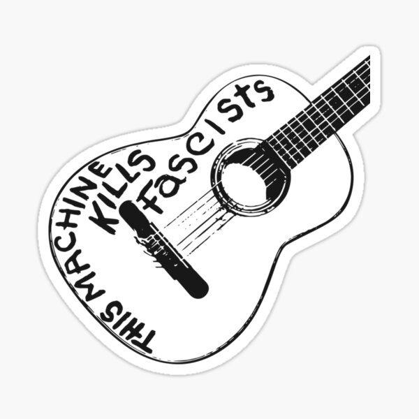 "THIS MACHINE KILLS FASCISTS Classic" Sticker for Sale by JacintMaye ...
