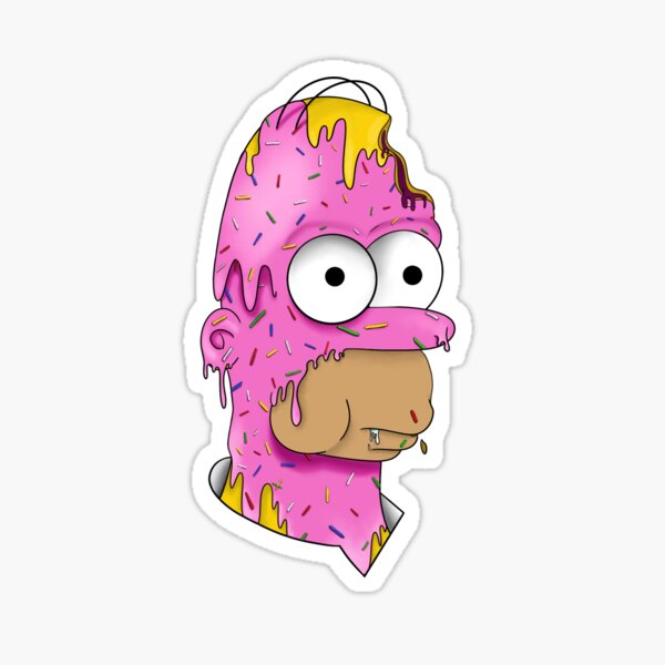Homer Simpson Zombie stickervinyl stickerSimpsons stickerHomer ...