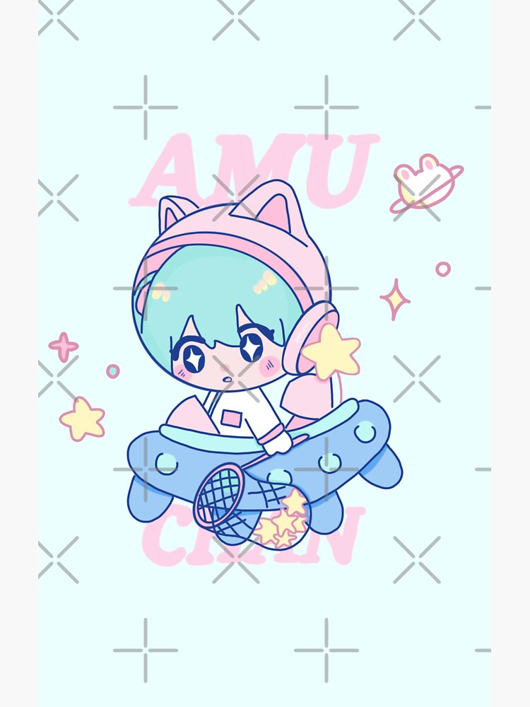 "Catching stars Amu" Sticker by bearudon | Redbubble