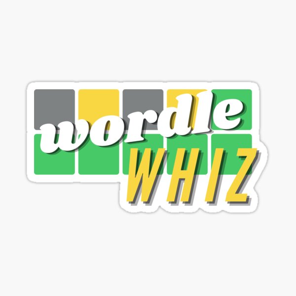 "Wordle Whiz" Sticker by JCMCDesigns | Redbubble