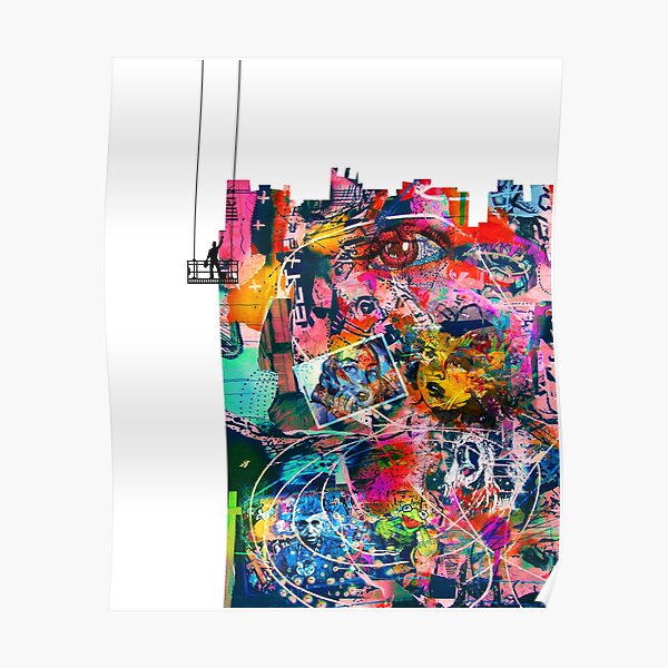 Póster «Cool Graffiti Collage 3» de Dacdacgirl | Redbubble