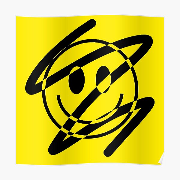 "Yellow smiley face" Poster for Sale by UB-Shop | Redbubble