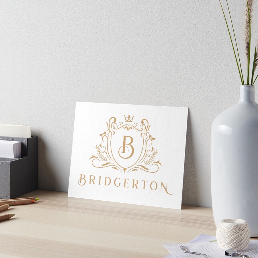 "bridgerton-logo" Art Board Print by Leyzel | Redbubble
