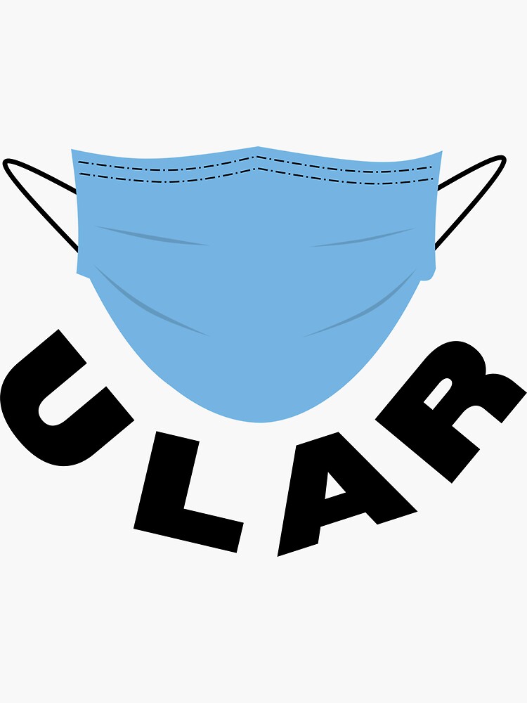 "Mascular (Mask+ular)" Sticker by AkinKilic | Redbubble