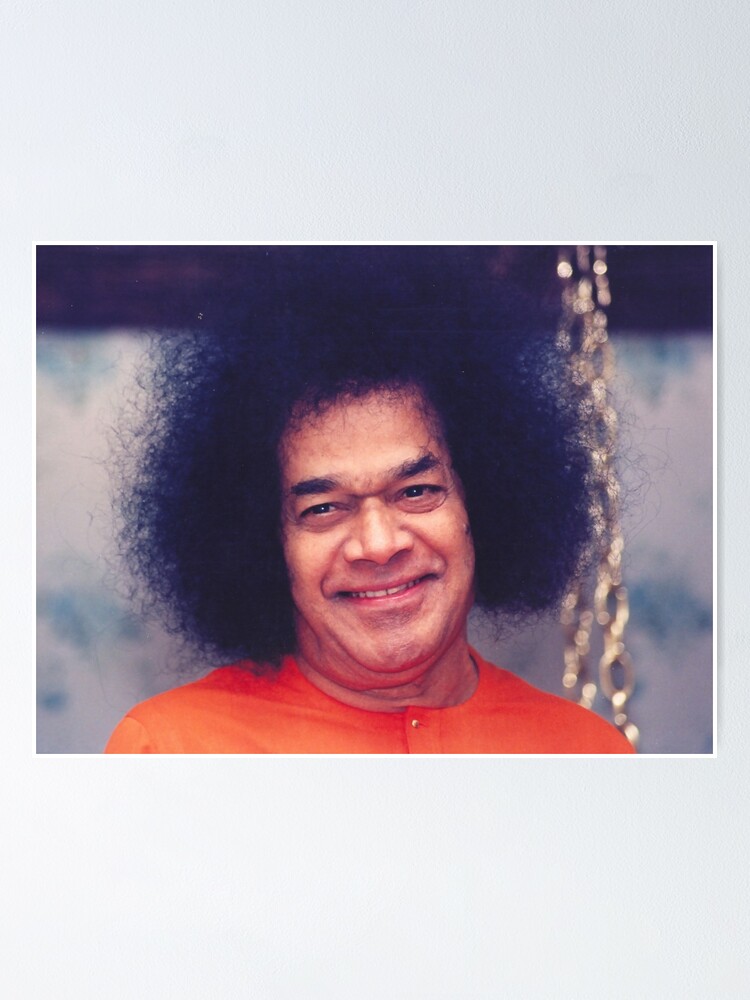 "Sathya Sai Baba Smiling Close up for Print" Poster for Sale by sathyas ...