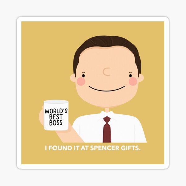 "The Office World’s Best Boss " Sticker by cutermelon | Redbubble