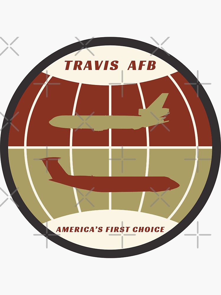 "Travis Air Force Base" Sticker for Sale by AvGeekStuff | Redbubble