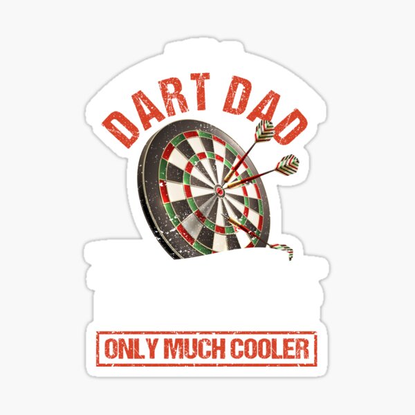 "I am a dart father, like a normal father" Sticker by Yanyo | Redbubble