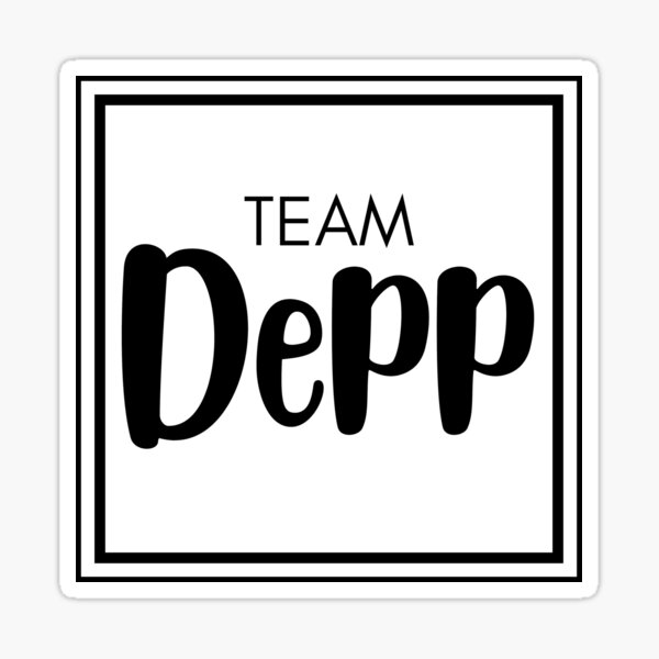 "Team Depp" Sticker by superbling | Redbubble