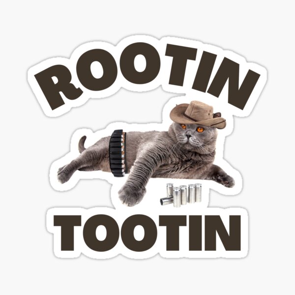 "Rootin Tootin Cowboy Cat" Sticker by farshad01 | Redbubble