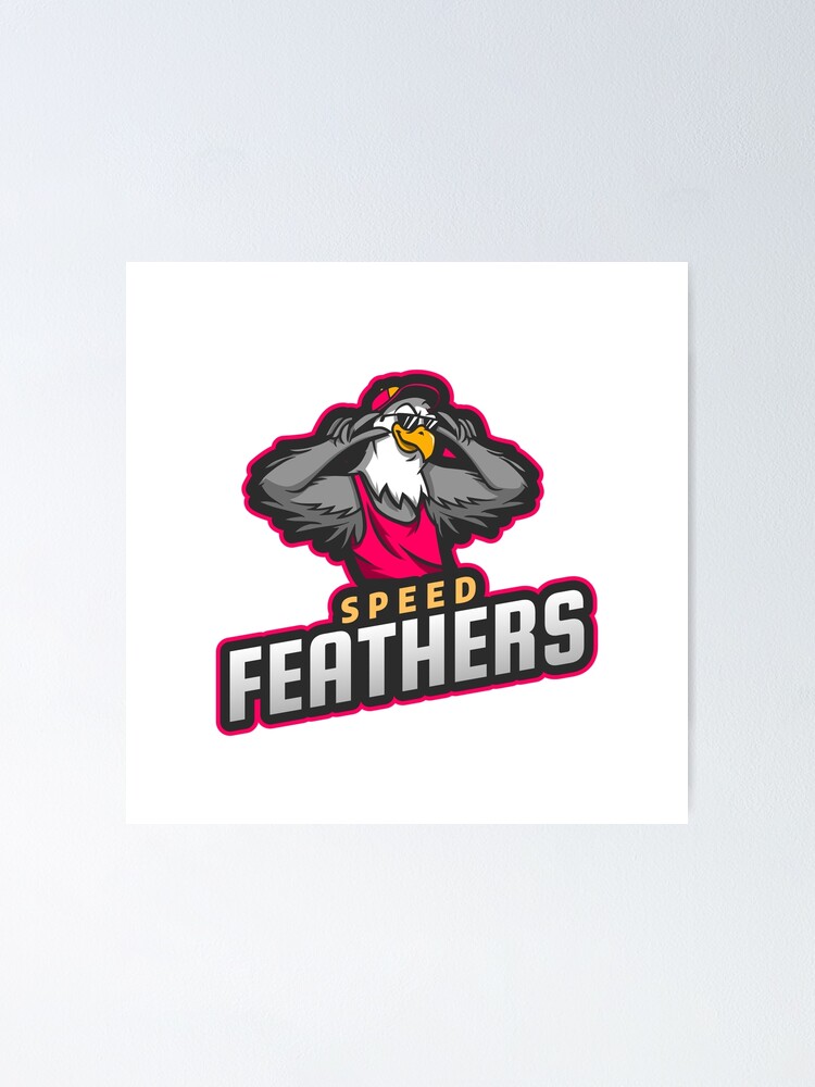 "Speed feathers bird design " Poster for Sale by sreckov-desig | Redbubble