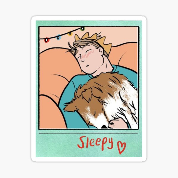 "Sleepy" Sticker for Sale by Talk-C | Redbubble