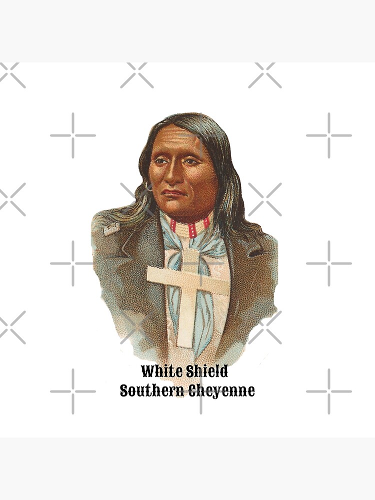 "White Shield - Southern Cheyenne - Vintage Portrait - Originally Allen ...