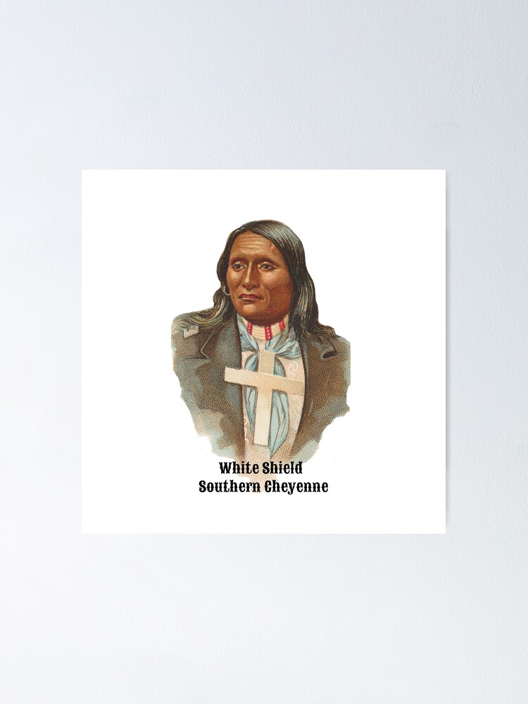 "White Shield - Southern Cheyenne - Vintage Portrait - Originally Allen ...