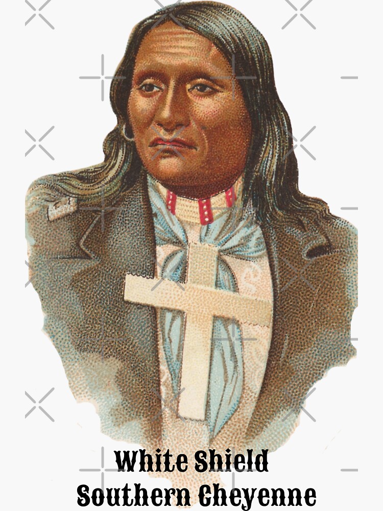 "White Shield - Southern Cheyenne - Vintage Portrait - Originally Allen ...