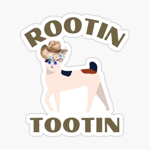 "Rootin Tootin Cowboy Cat" Sticker for Sale by farshad01 | Redbubble