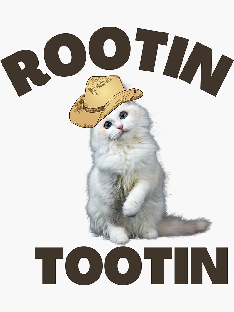 "Rootin Tootin Cowboy Cat" Sticker for Sale by farshad01 | Redbubble