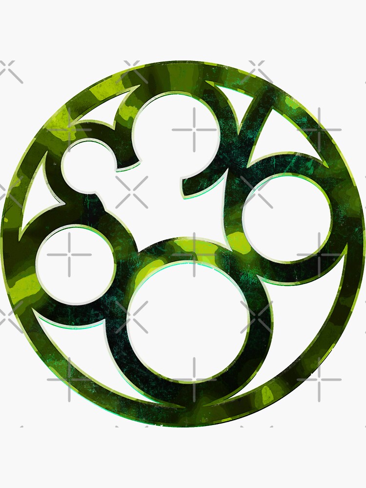 "Project 863: Radioactive Grunge Logo." Sticker by Mari-MRCR | Redbubble