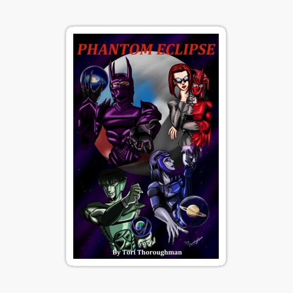 "Villains- Malfall, Bloodshadow, AnxietyDepth, and Nightstone" Sticker ...