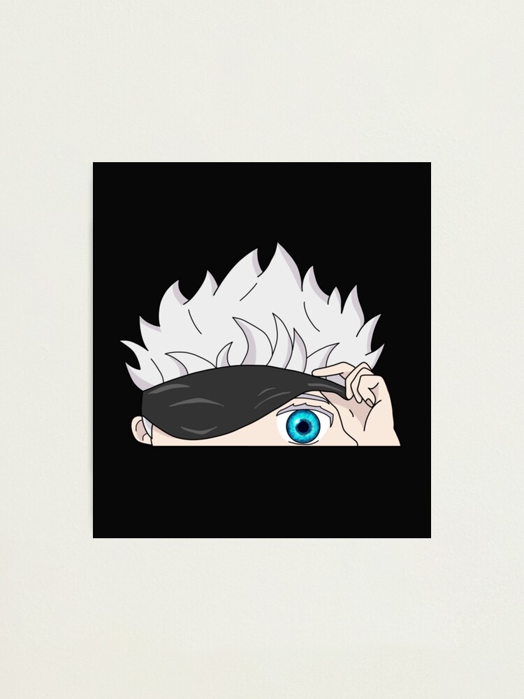 "Jujutsu Kaisen Gojo Satoru Peeker" Photographic Print by tredingin ...