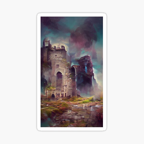 "Abandoned Battle Fort" Sticker by DBWStudios | Redbubble
