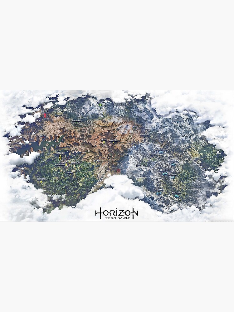 Horizon Zero Dawn Map Premium Matte Vertical Poster sold by BoTaylor ...