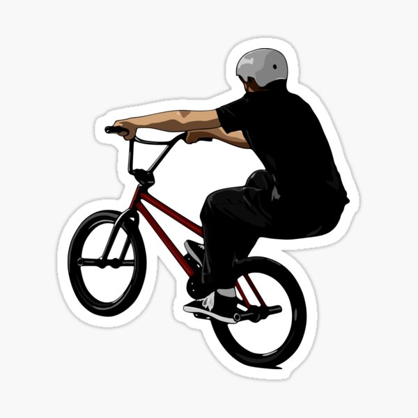 "BMX Bike Rider" Sticker by PabloBilcaso | Redbubble