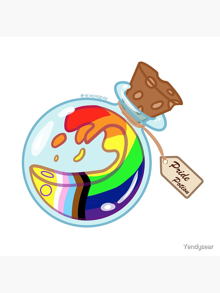 "Pride Potion LGBTQIA+" Poster for Sale by Yendysear | Redbubble