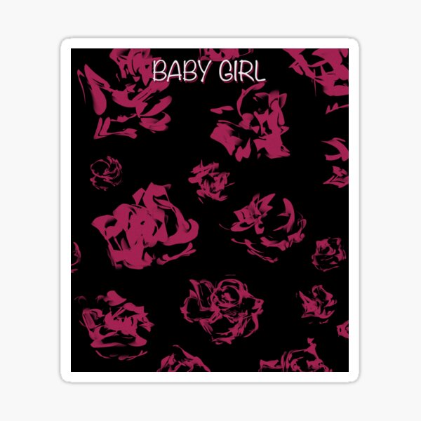 "Roses, Baby girl" Sticker by Vivinedrawsells | Redbubble