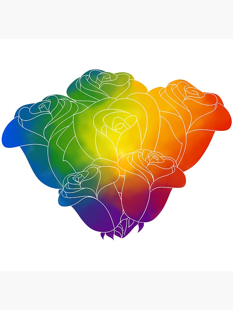 "LGBT Pride Roses" Poster for Sale by artbyrnh | Redbubble