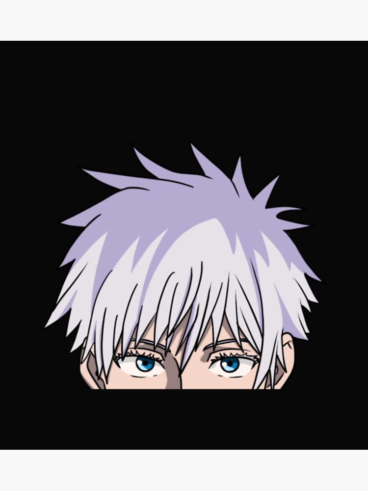 "Jujutsu Kaisen Gojo Satoru Peeker" Poster by tredingin | Redbubble