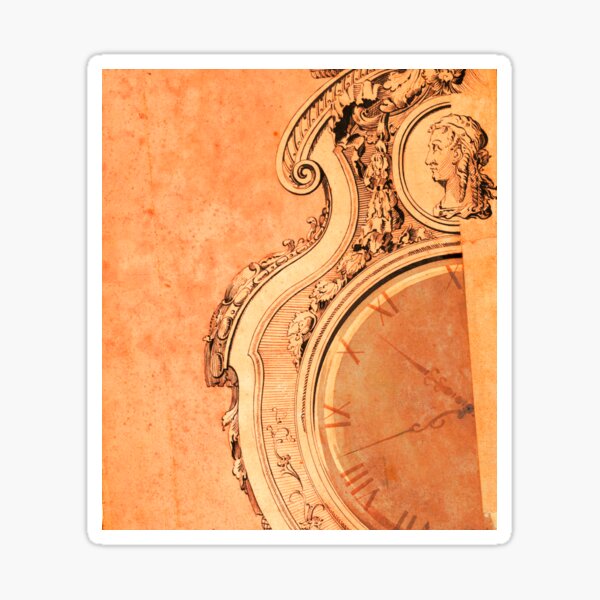 "Ornate Antique Clock" Sticker for Sale by ViscountBlip | Redbubble