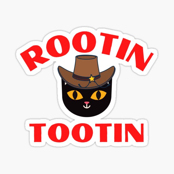 "Rootin Tootin Cowboy Cat" Sticker for Sale by farshad01 | Redbubble