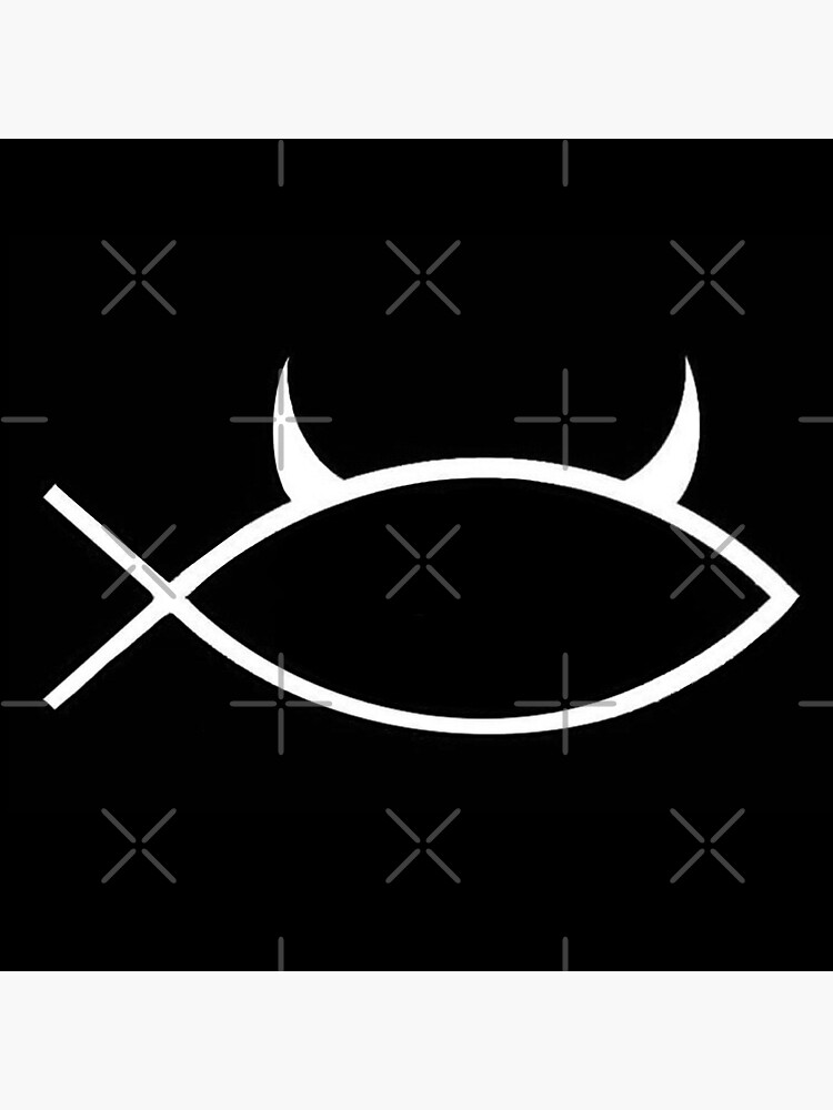 "Horned Fish" Sticker by CreepsCouture | Redbubble