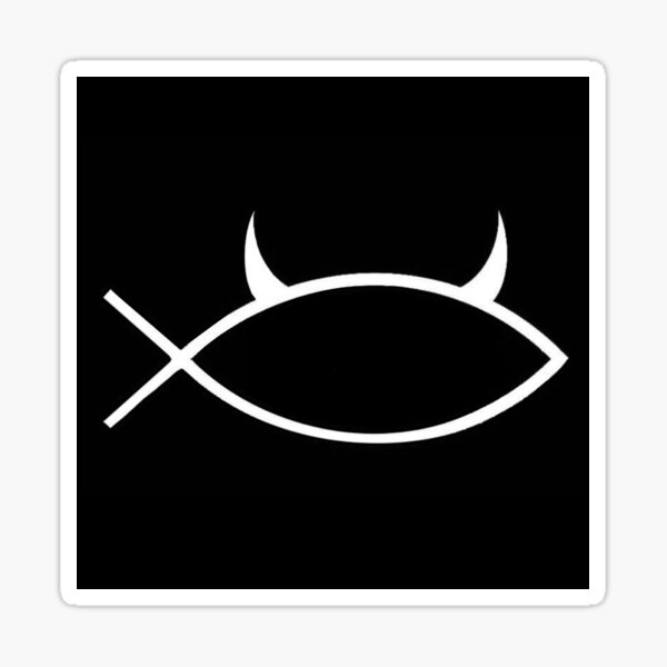"Horned Fish" Sticker by CreepsCouture | Redbubble