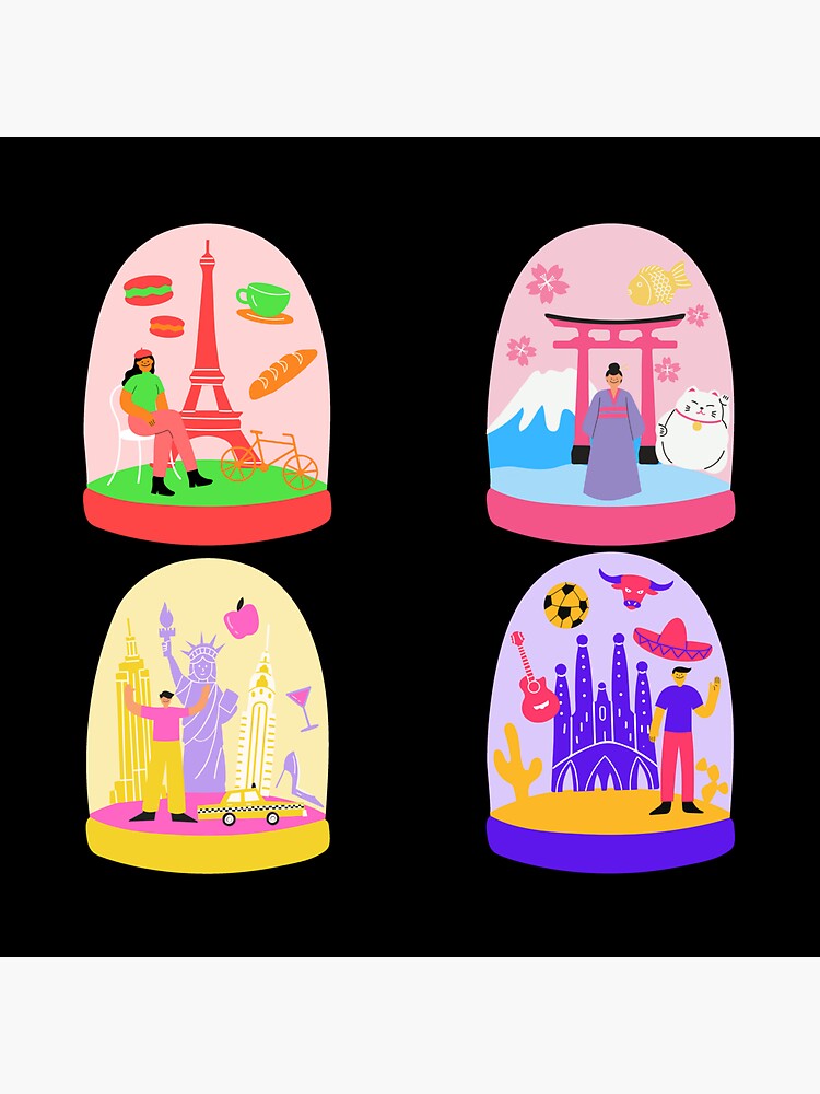 "monuments of the word design" Sticker by Art-Echo | Redbubble