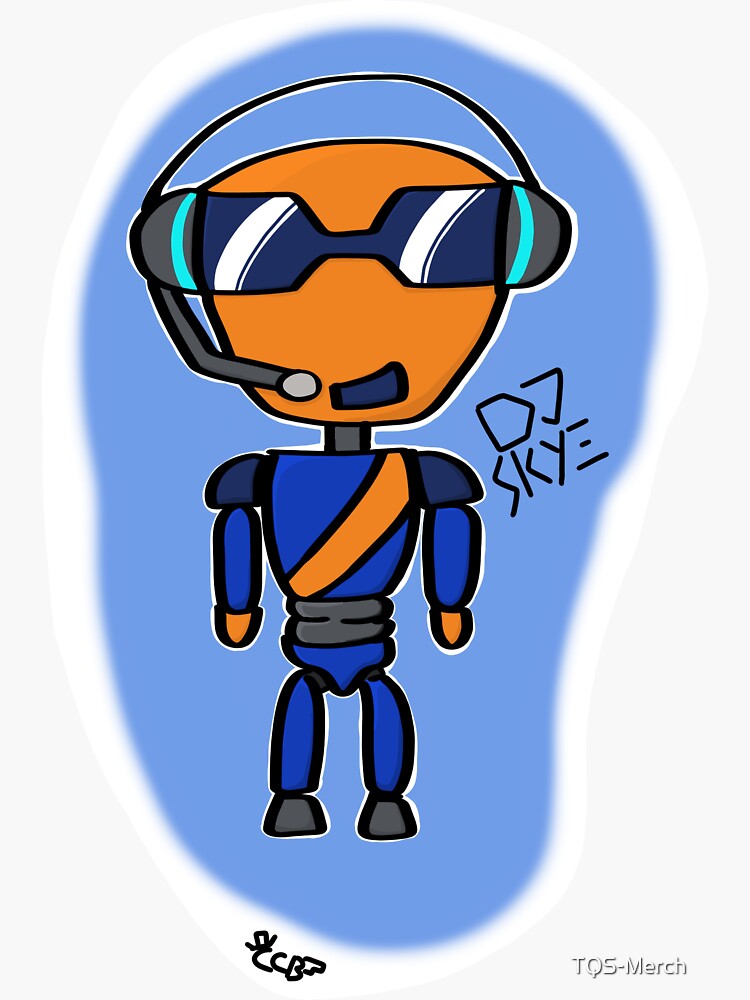 "DJ Skye Chibi Sticker" Sticker for Sale by TQS-Merch | Redbubble