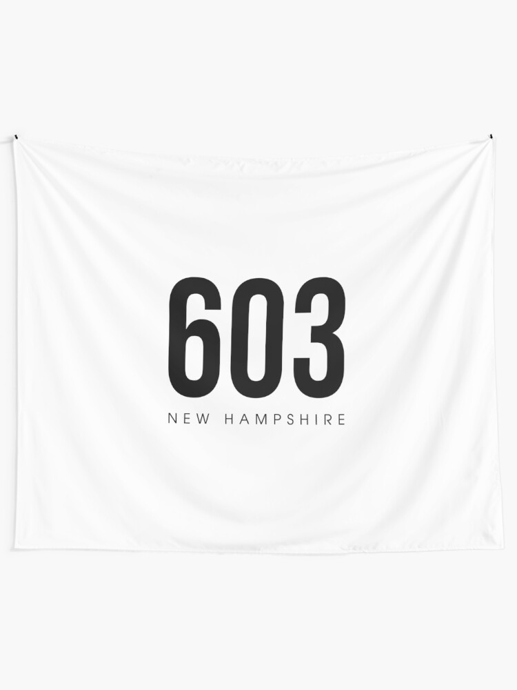 "New Hampshire - 603 Area Code" Tapestry by CartoCreative | Redbubble