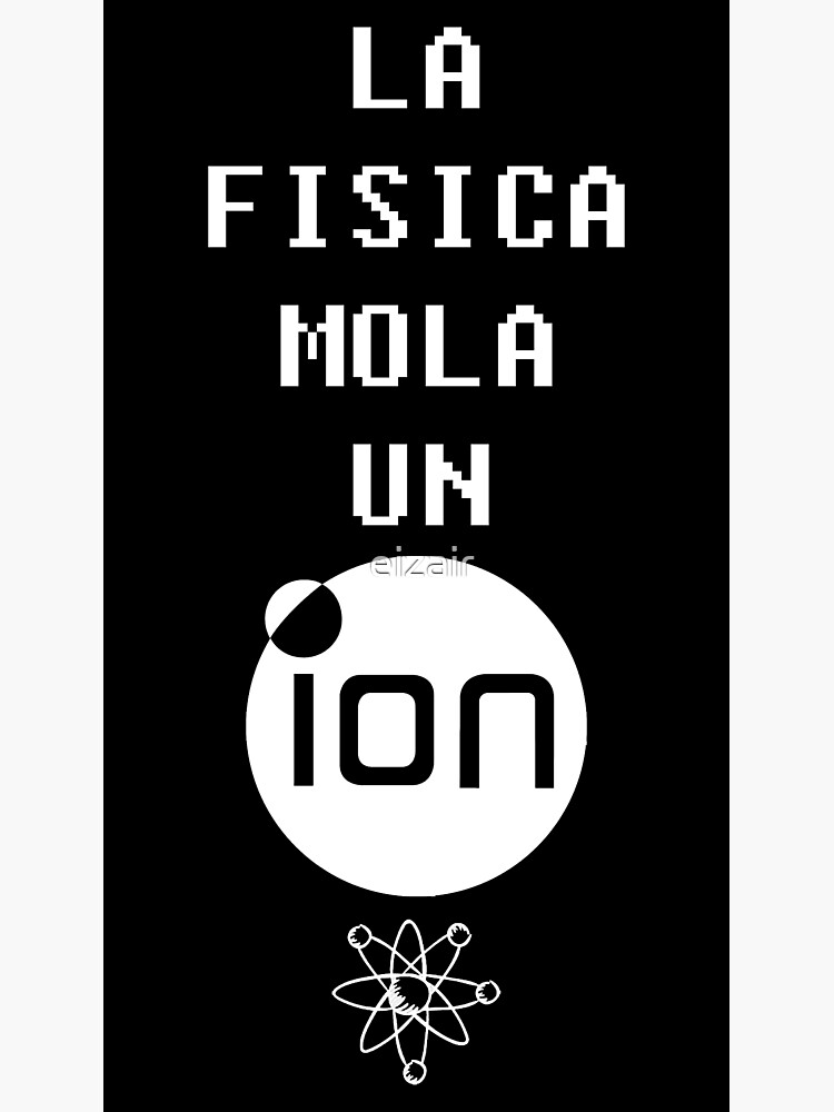 "Physics cool an ion" Sticker by eizair | Redbubble